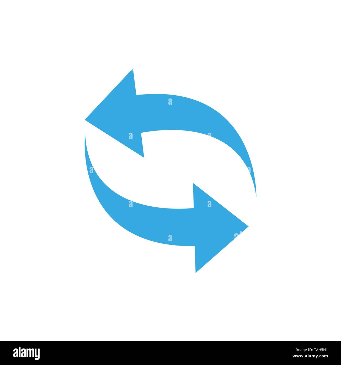 Refresh, Reload Isolated Flat Web Mobile Icon. Vector illustration ...