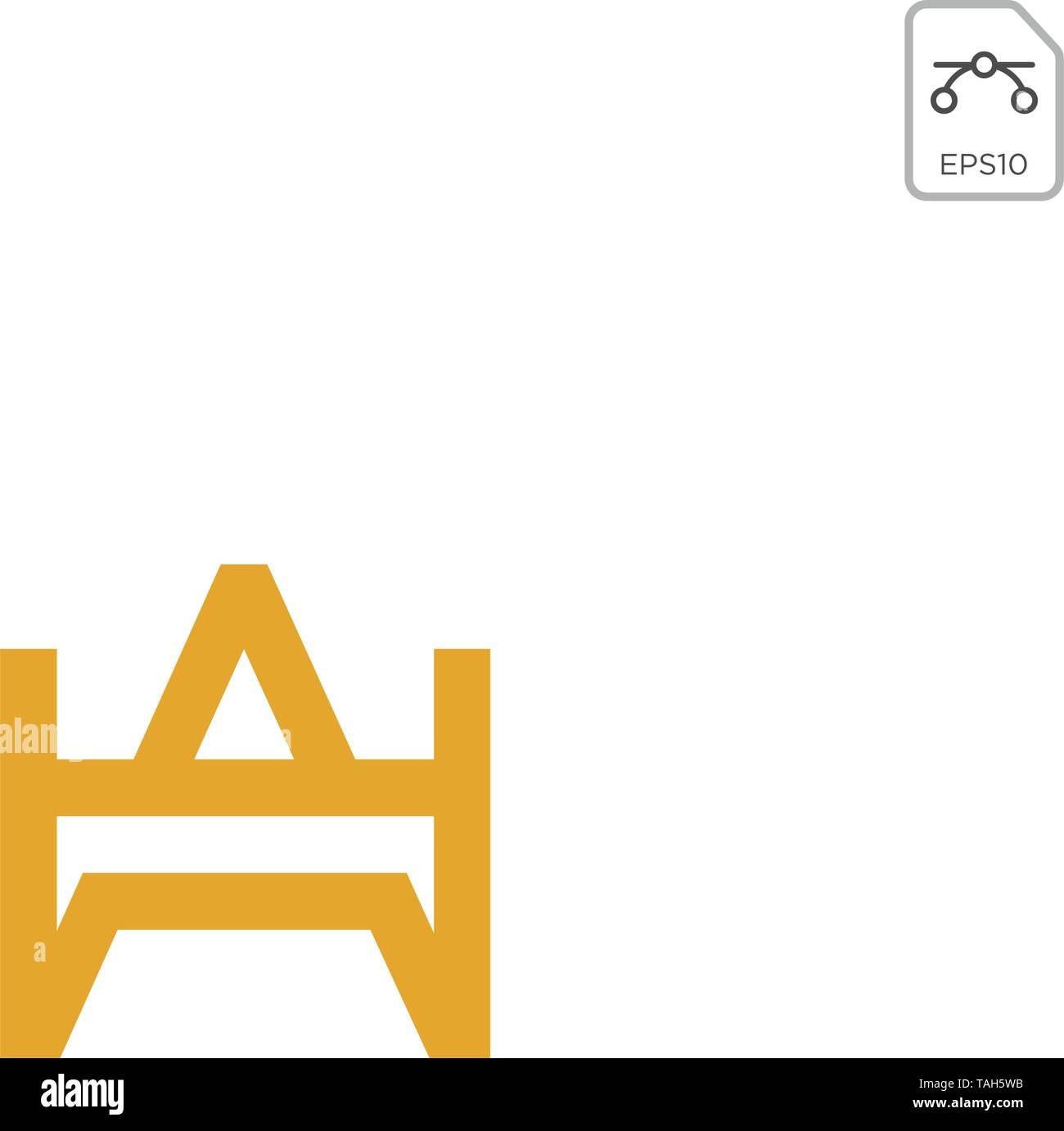 royal king initial AG logo or symbol business company vector icon ...
