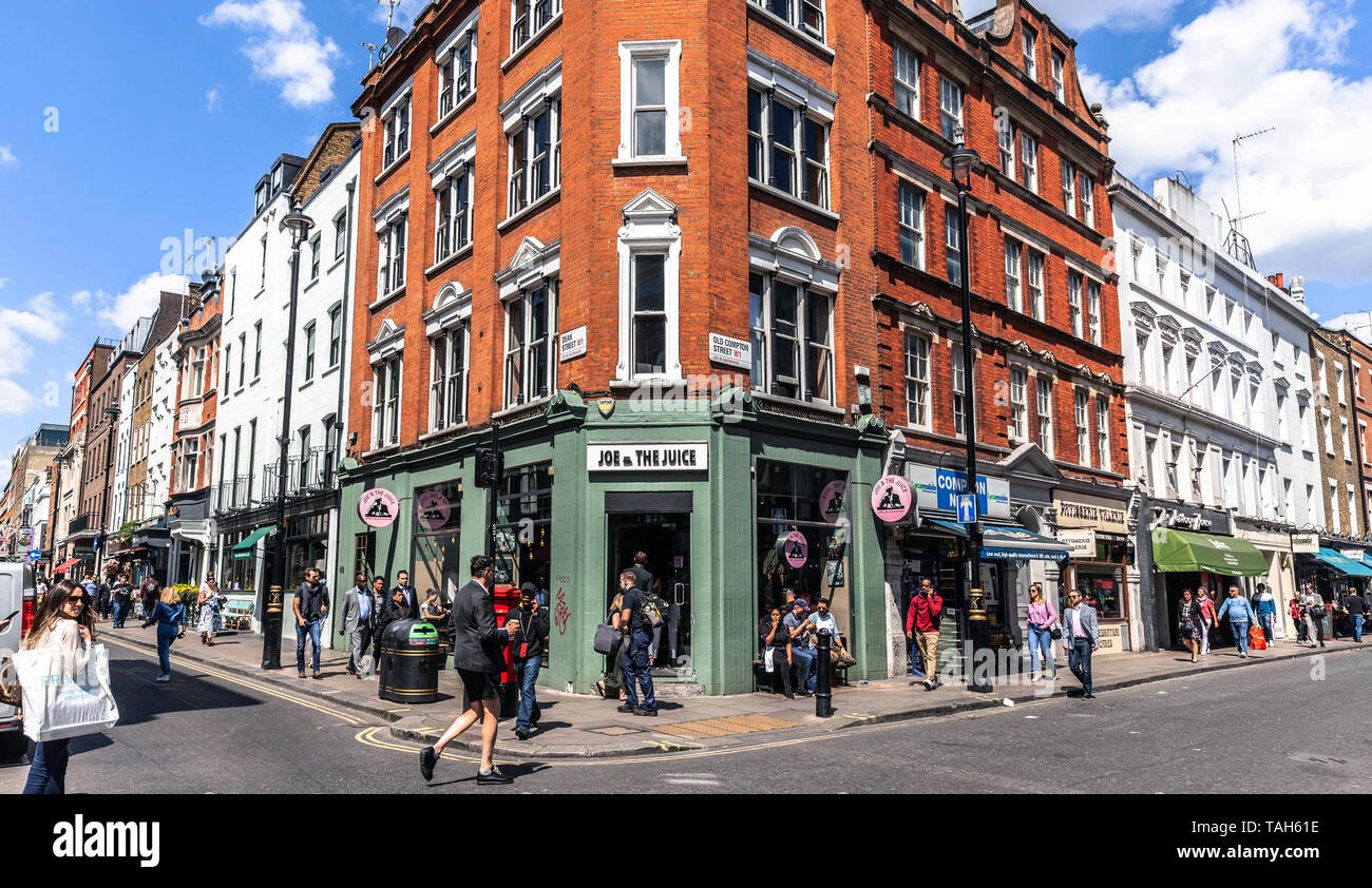 Old compton street london england uk hi-res stock photography and ...
