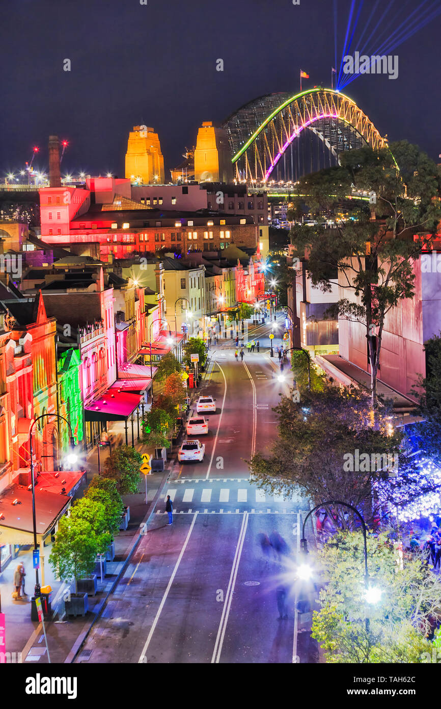 The rocks sydney night hi-res stock photography and images - Alamy
