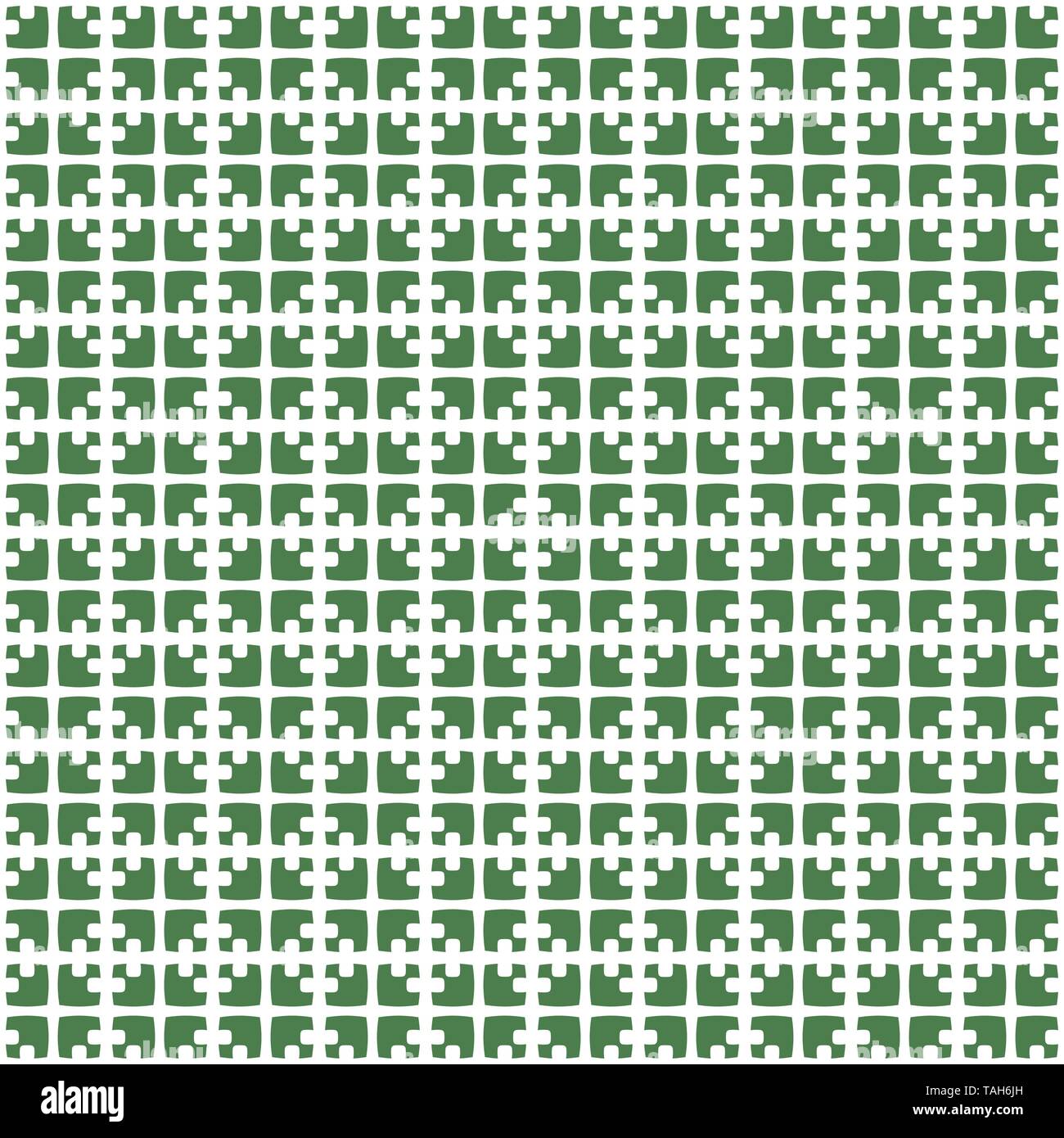 Abstract geometric pattern with tight grid shapes in green and white ...