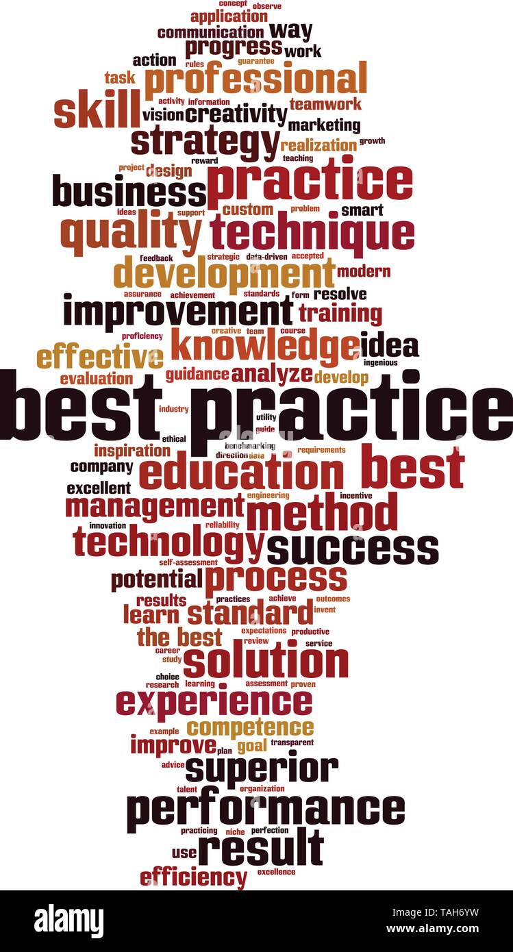 Best practice word cloud concept. Collage made of words about best ...