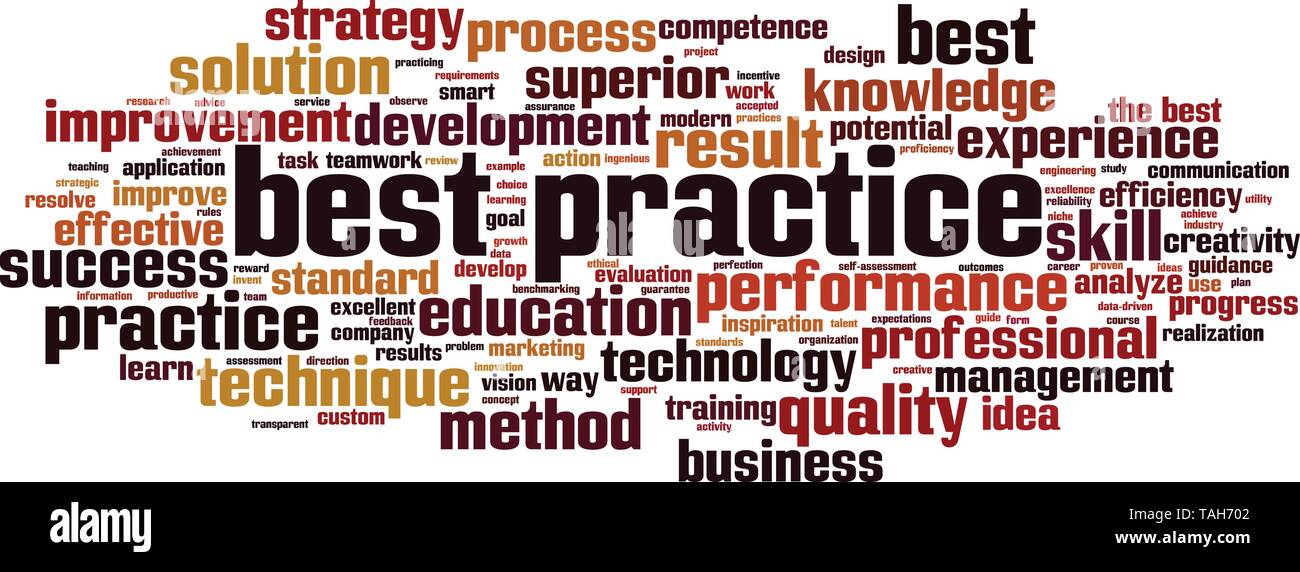Best practice word cloud concept. Collage made of words about best ...