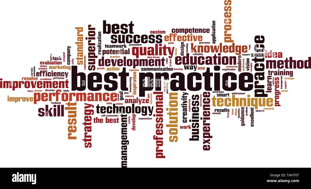 Best practice word cloud concept. Collage made of words about best ...
