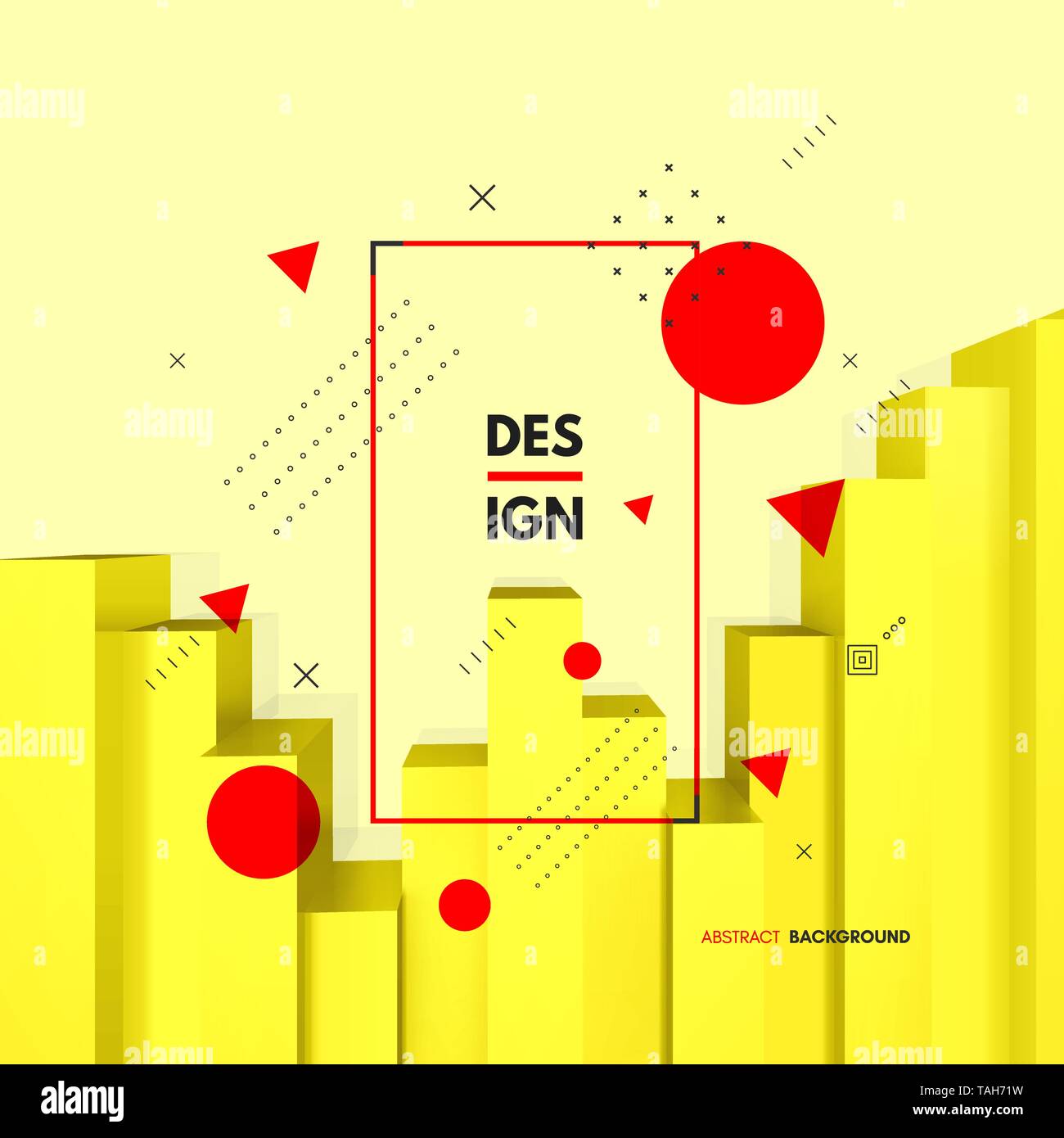 Abstract financial chart. Business concept. 3d vector illustration for ...