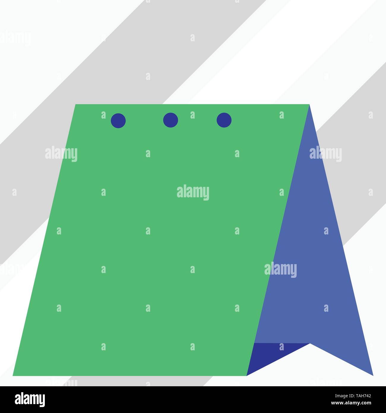 Open big standing calendar Desk monthly planner Geometrical background ...