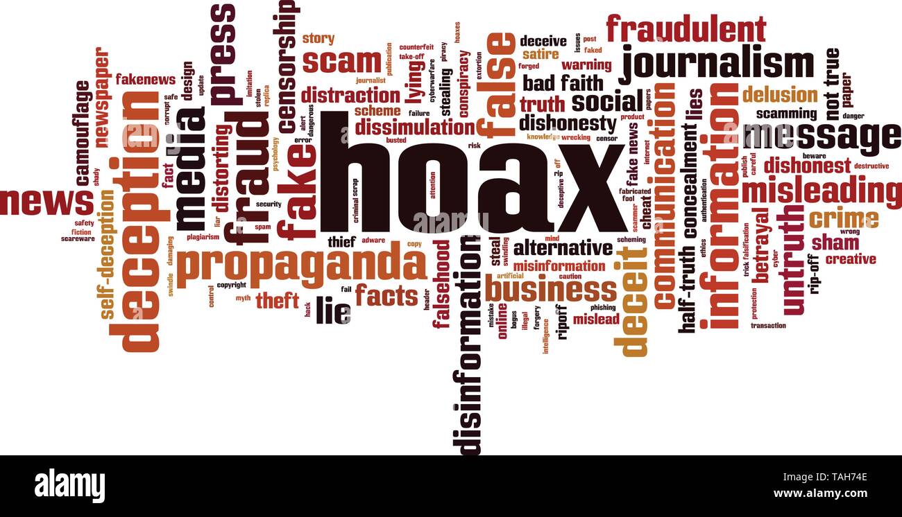 Hoax word cloud concept. Vector illustration Stock Vector Image & Art ...