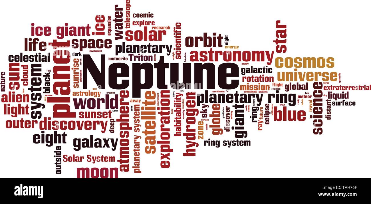 Neptune word cloud concept. Vector illustration Stock Vector Image ...