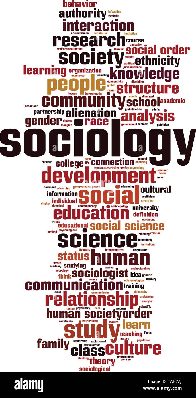 Sociology word cloud concept. Vector illustration Stock Vector Image ...