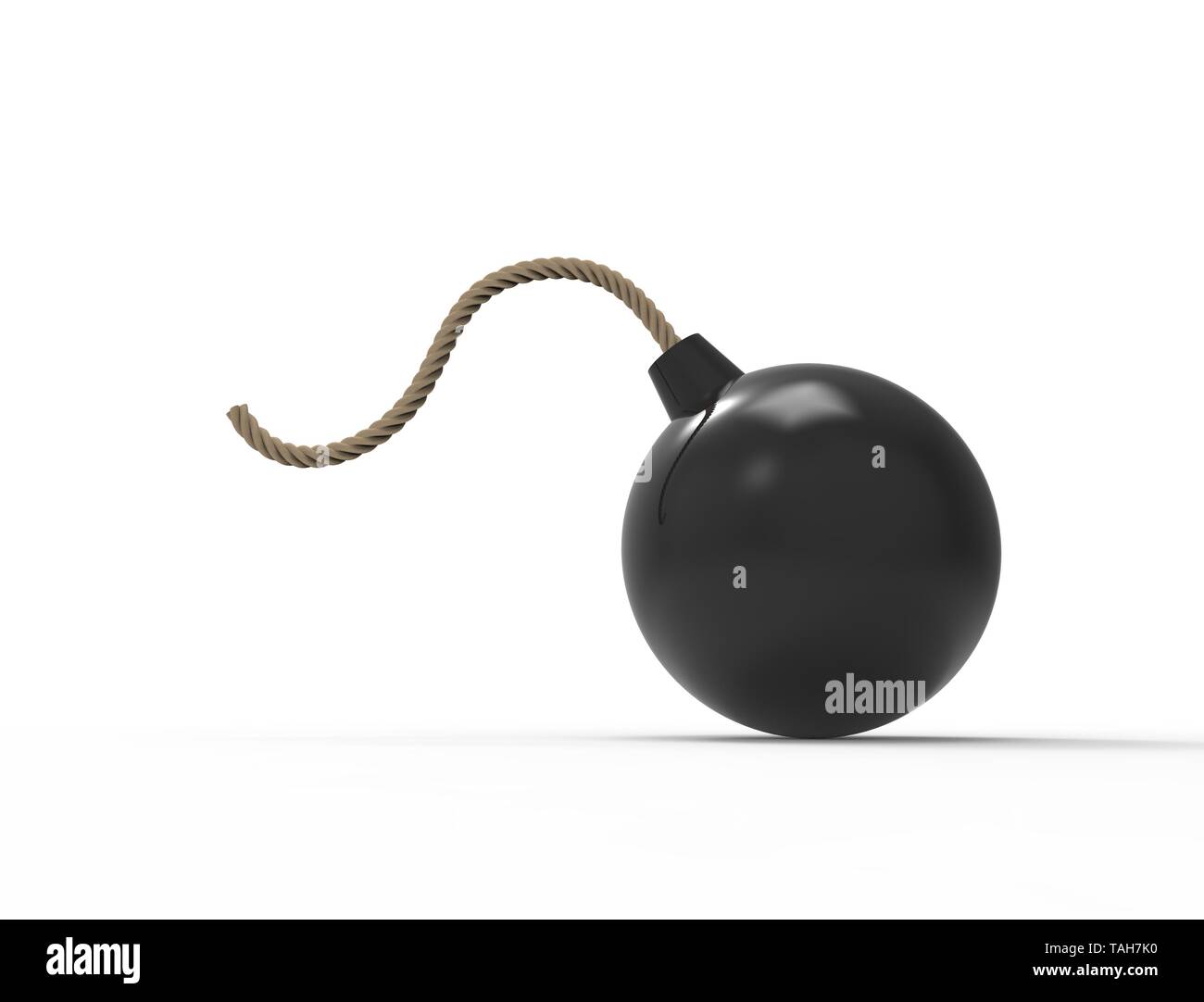 3D rendering 3D illustration of a classic bomb isolated on white ...