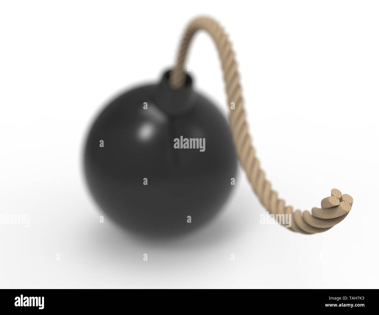 3D rendering 3D illustration of a classic bomb isolated on white ...