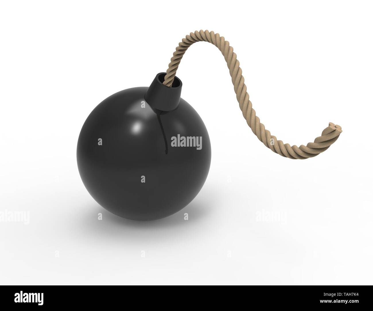 3D rendering 3D illustration of a classic bomb isolated on white ...