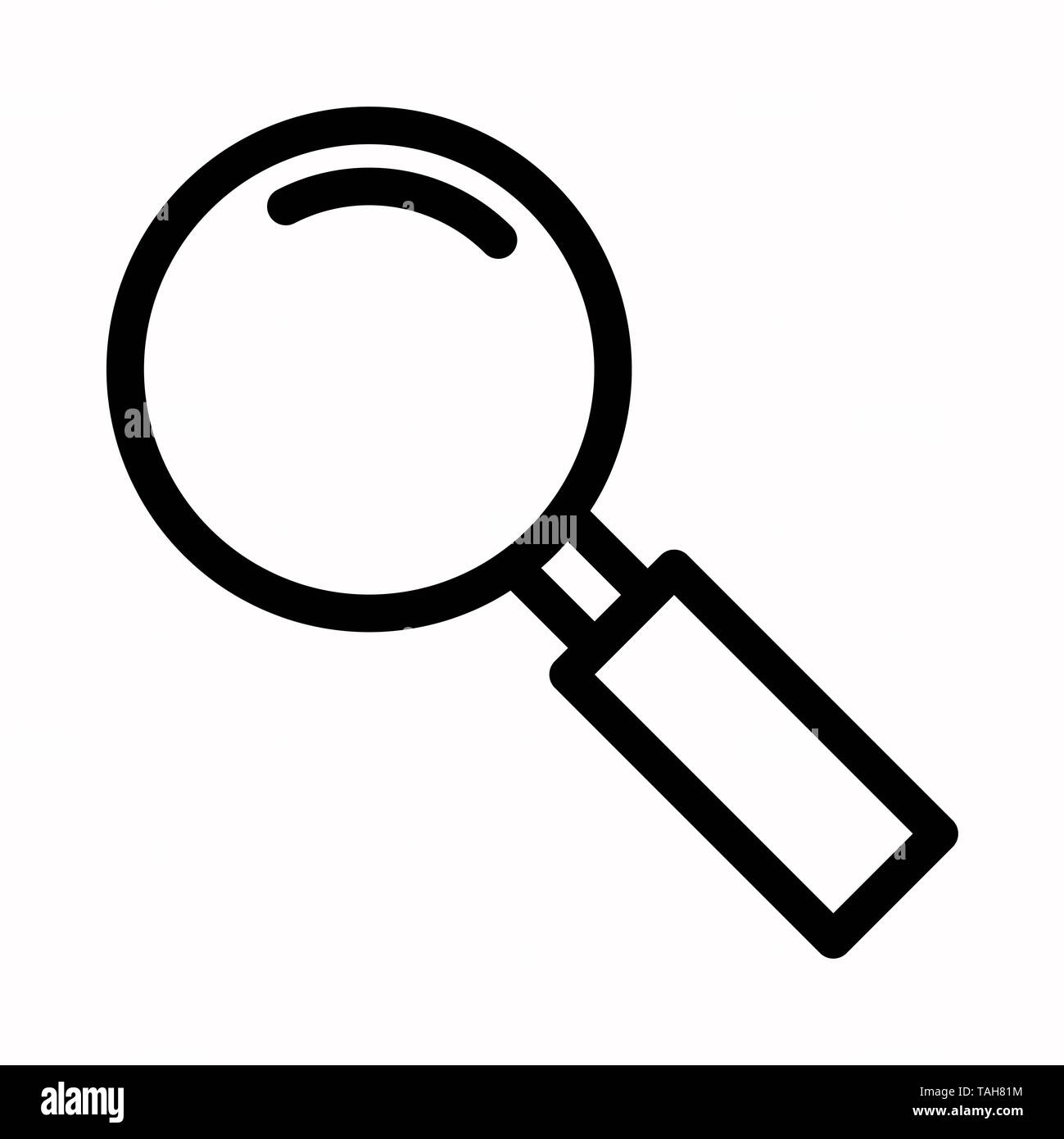 Magnifying glass, search vector icon logo or illustration Stock Photo ...