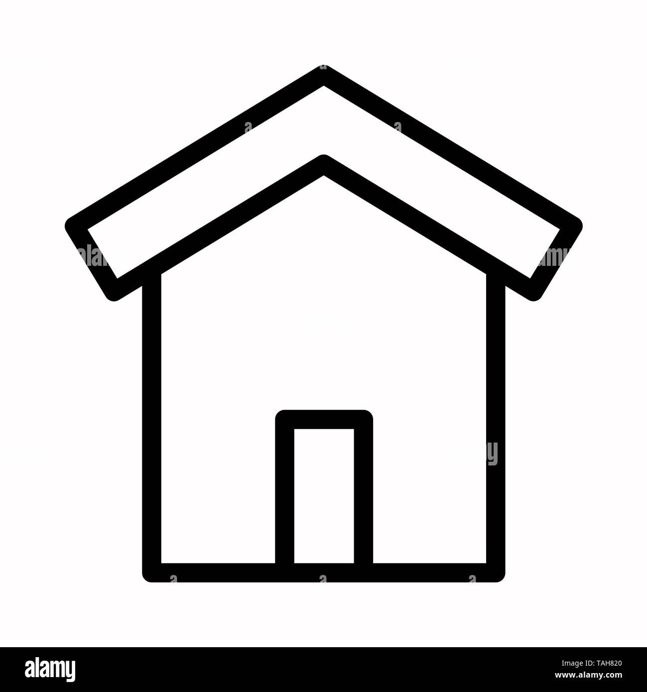home icon vector logo or illustration Stock Photo - Alamy
