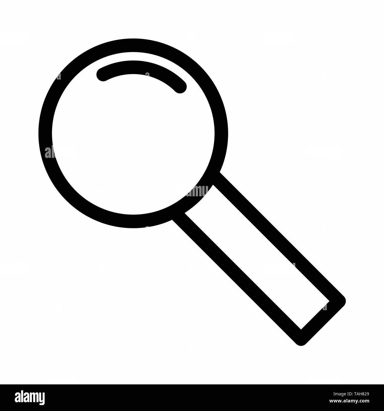 Magnifying glass, search vector icon logo or illustration Stock Photo ...