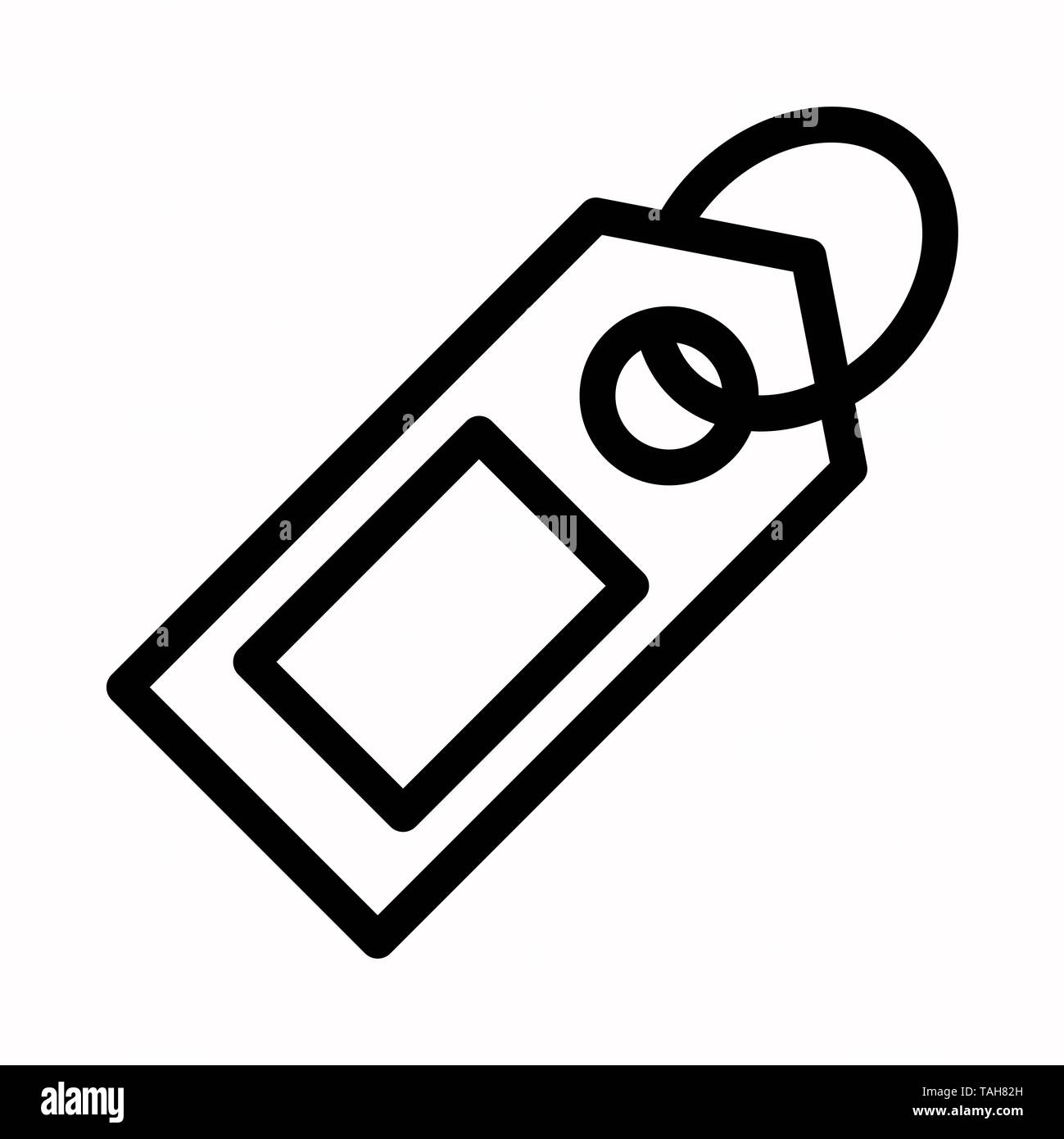 Label line icon vector logo or illustration Stock Photo - Alamy