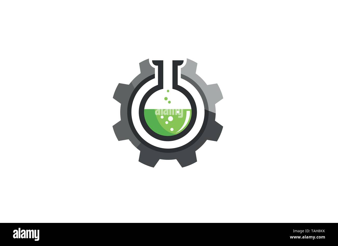 Creative Gear Lab Science Logo Design Vector Illustration Stock Vector ...