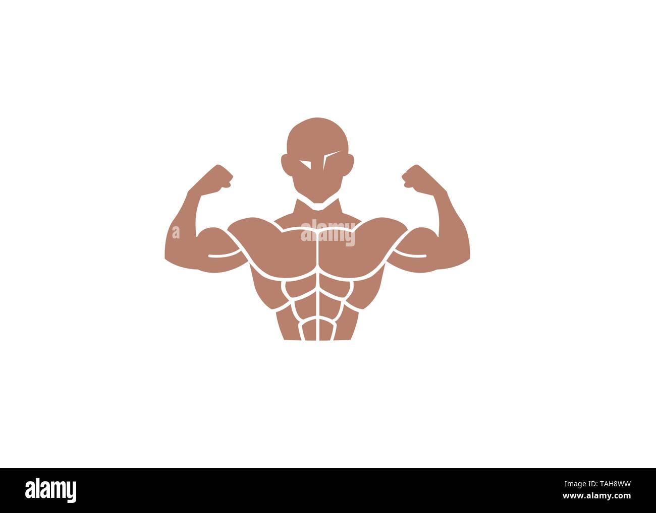 Creative Strong Person Gym Logo Stock Vector Image & Art - Alamy