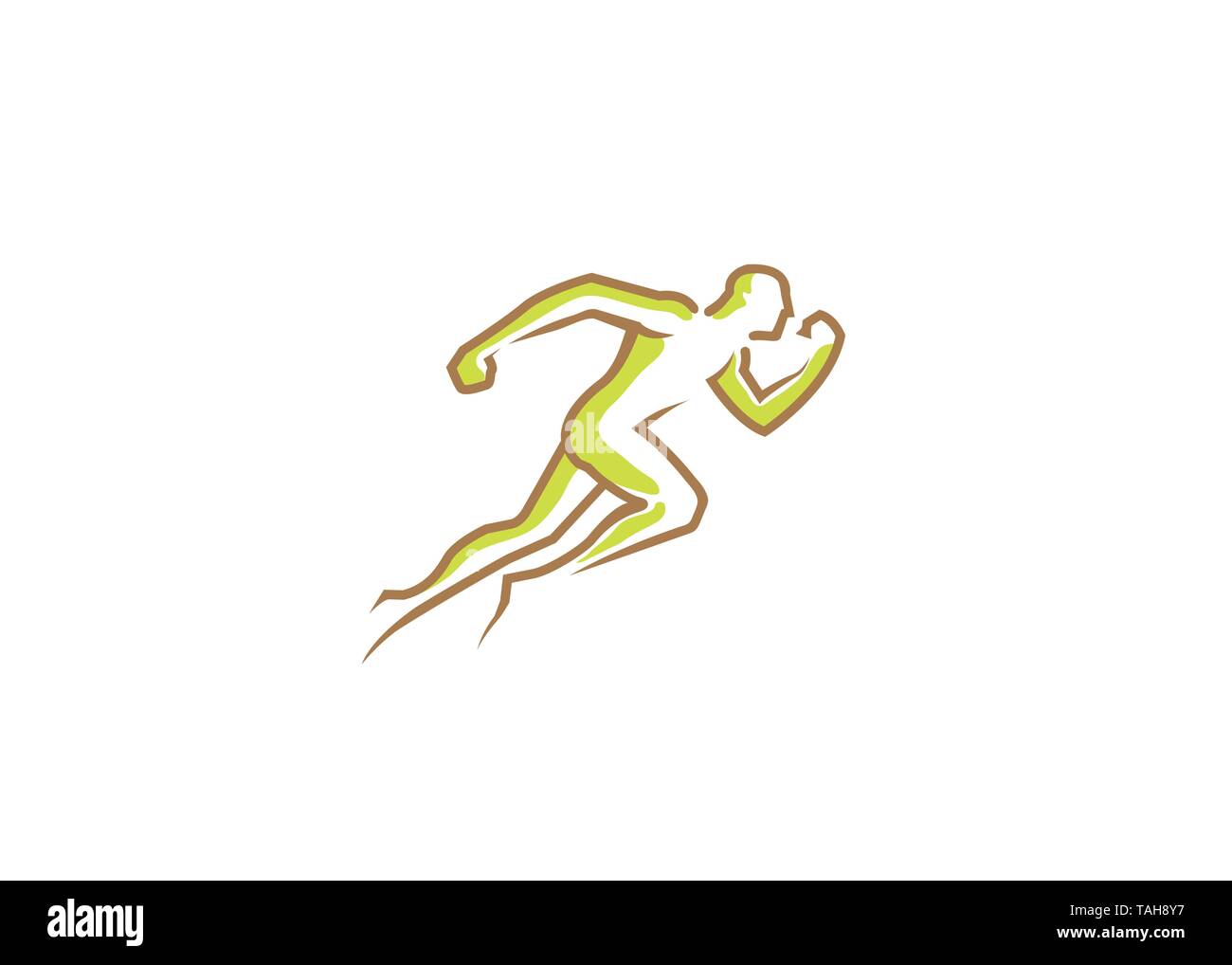 Creative Running Person Body Logo Stock Vector Image & Art - Alamy