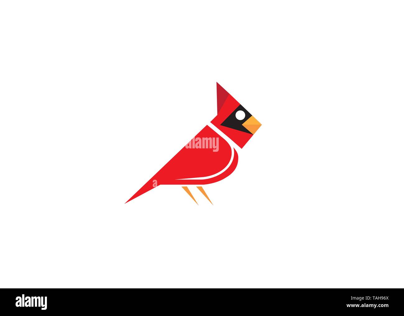 Creative Red Cardinal Logo Stock Vector Image & Art - Alamy