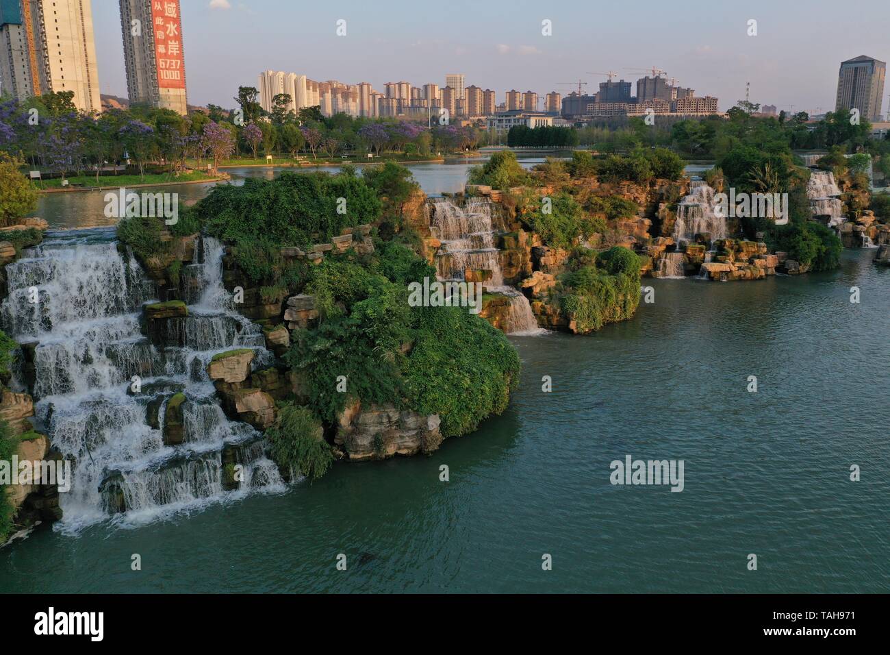 Kunming, China – May 17 ,2019: Aerial 360 degree view of the Kunming ...