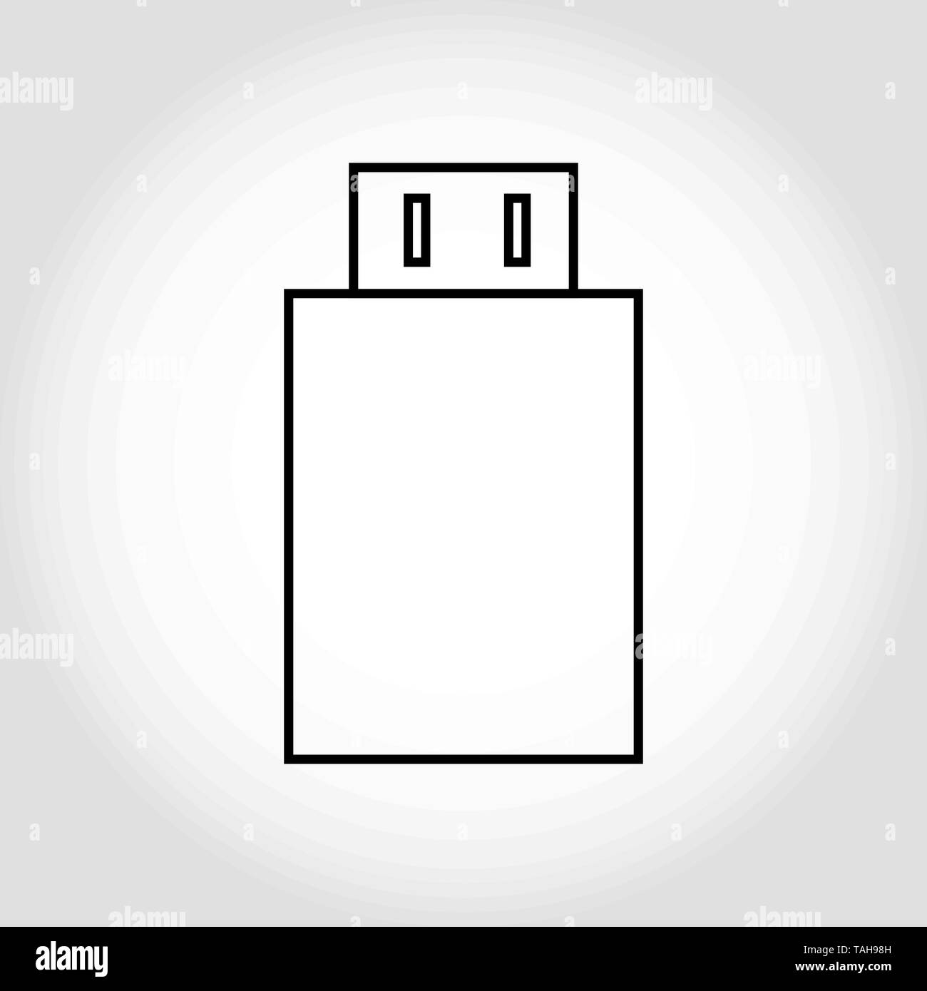 USB icon vector. Flash Drive icon symbol isolated on white background ...
