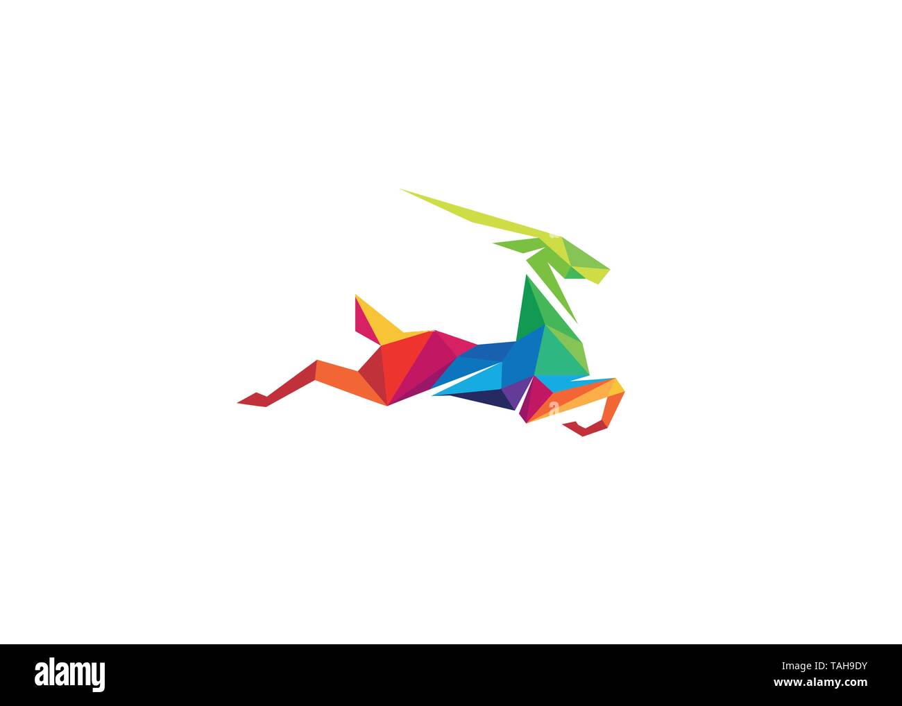 Gazelle logo vector hi-res stock photography and images - Alamy