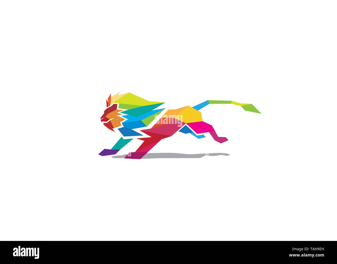 Creative Colorful Lion Logo Stock Vector Image & Art - Alamy