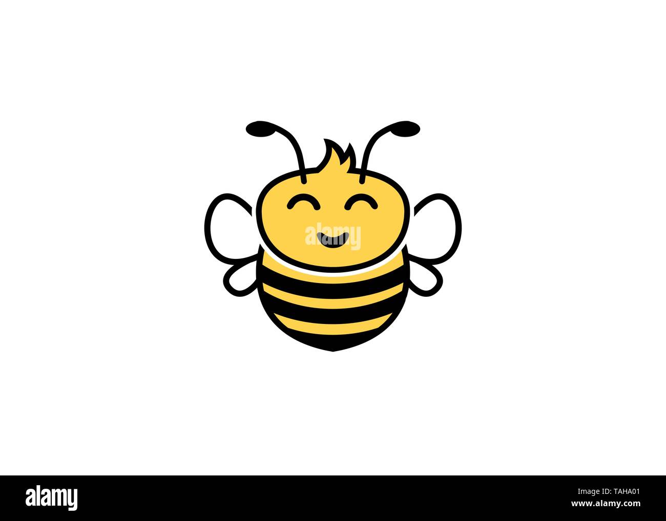 Creative Bumble Bee Logo Stock Vector Image & Art - Alamy