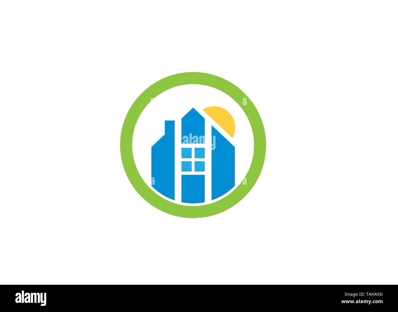 Creative Abstract building Logo Vector Design Icon Symbol Illustration ...