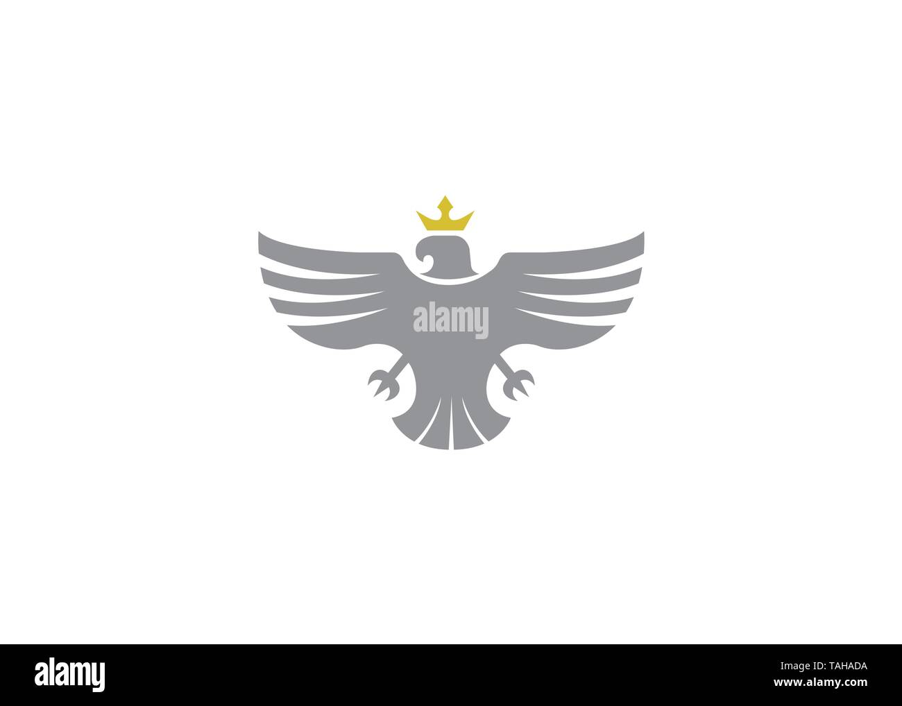 Creative Eagle Crown Logo Vector Design Icon Symbol Illustration Stock ...