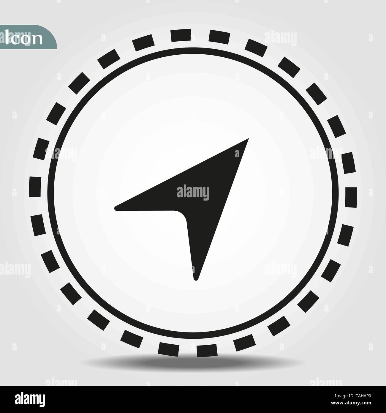 Navigation base icon. Simple sign illustration. Navigation symbol ...