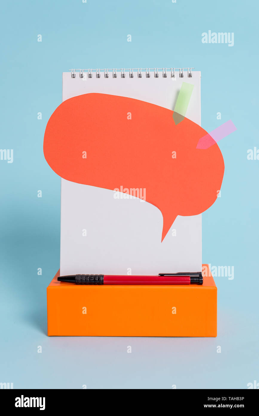 Notepad box speech bubble arrow banners ballpoint cool pastel ...