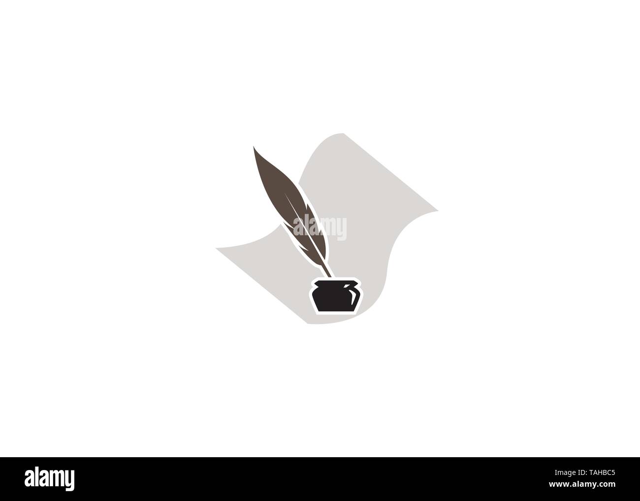 Old paper quill ink Stock Vector Images - Alamy