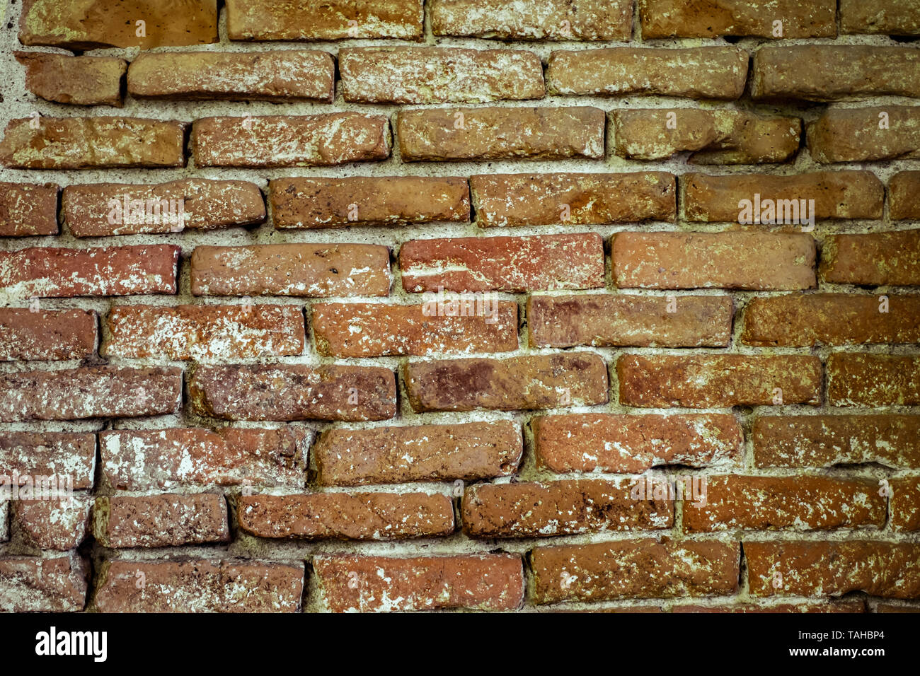 old wall of red bricks Stock Photo - Alamy