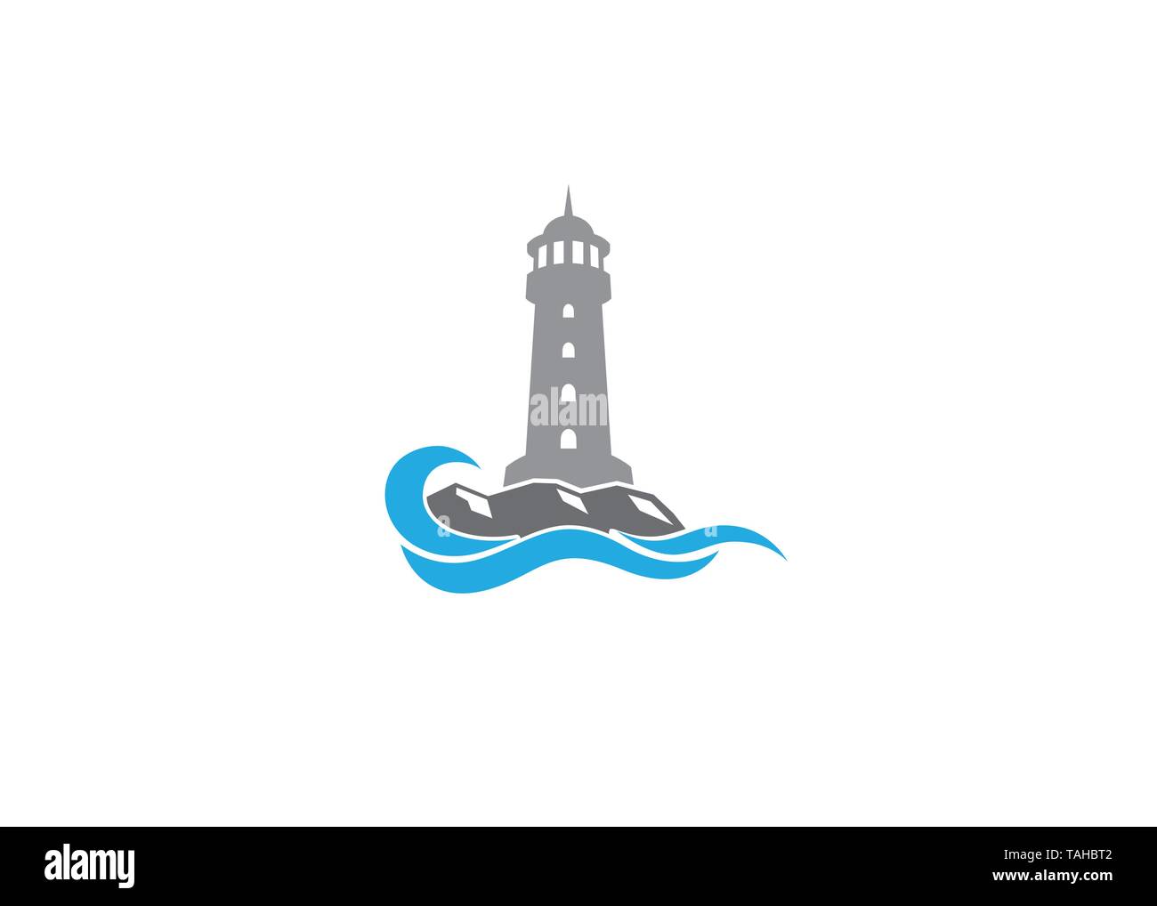 Creative Lighthouse Logo Vector Design Illustration Stock Vector Image ...
