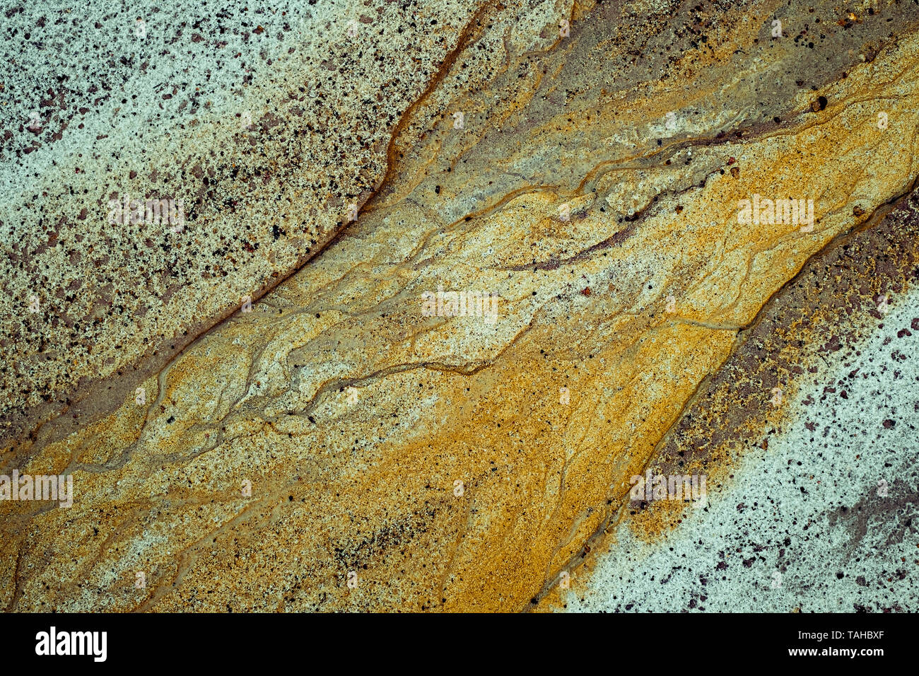 Abstract color sand texture at kaolin mine Stock Photo - Alamy