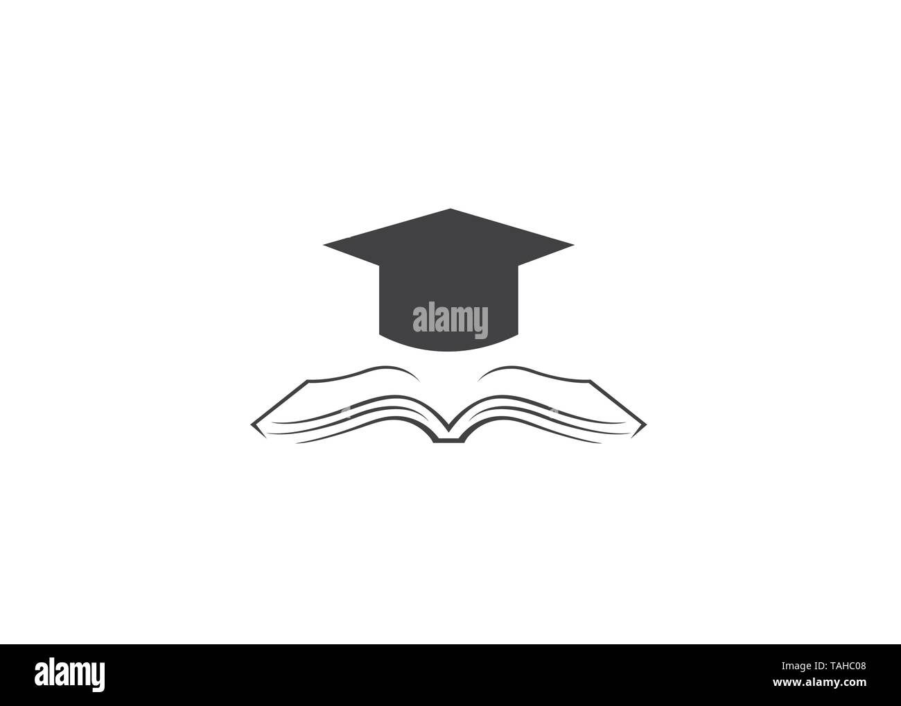 Creative School Graduation Book Logo Stock Vector Image & Art - Alamy