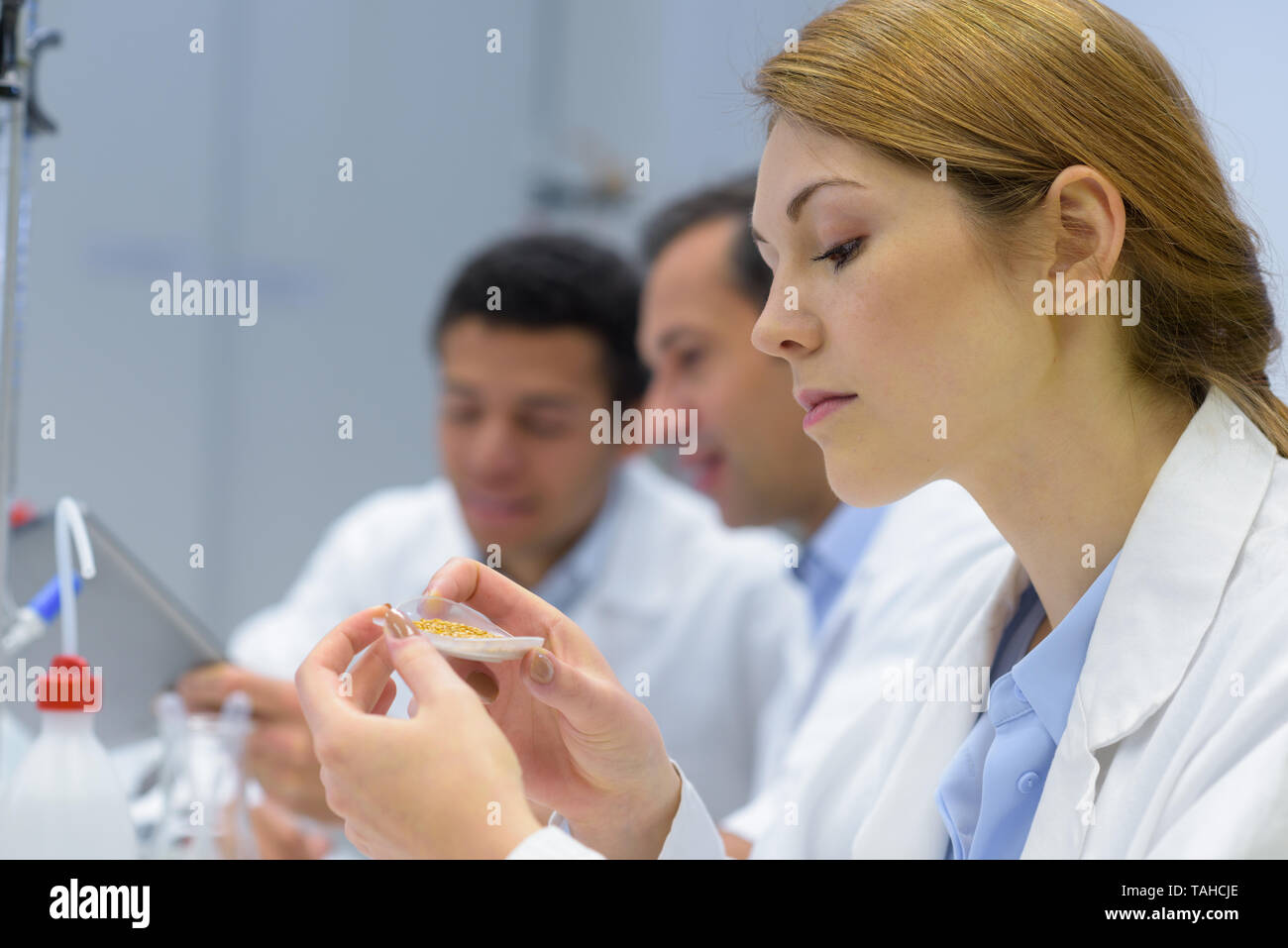Biologist in safety glasses hi-res stock photography and images - Alamy