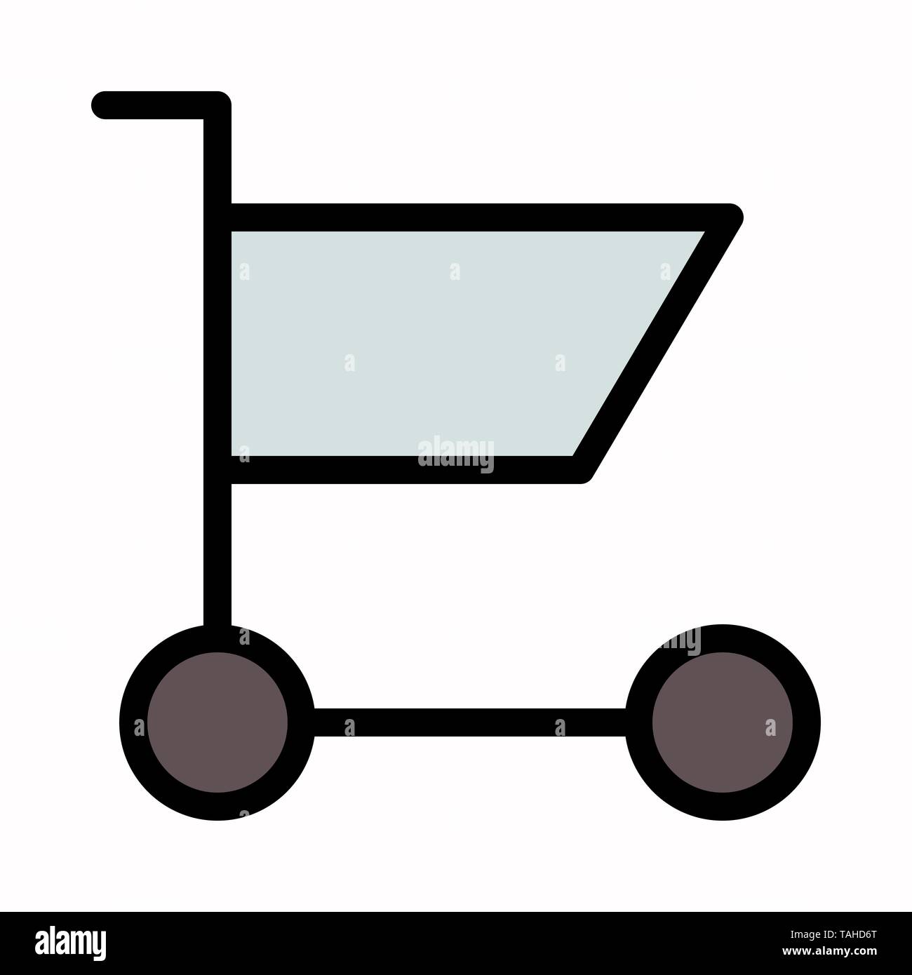 Shopping Cart icon vector, Flat icon shop cart symbol Stock Vector ...