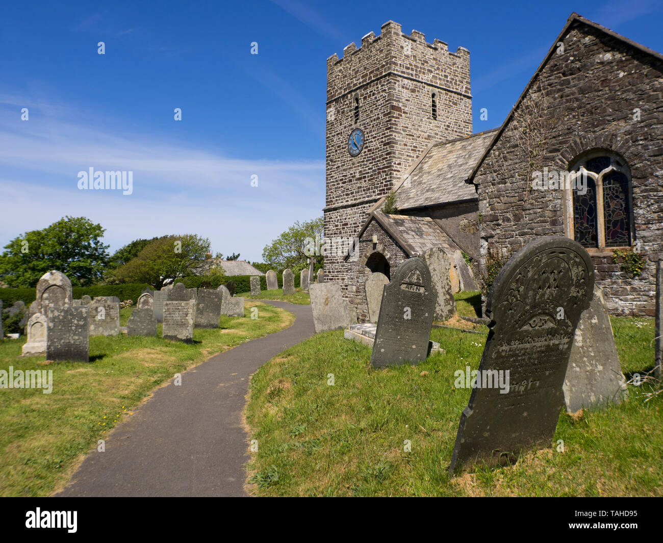 St Nectan's Church, Welcombe, Devon. A medieval chapel Stock Photo - Alamy