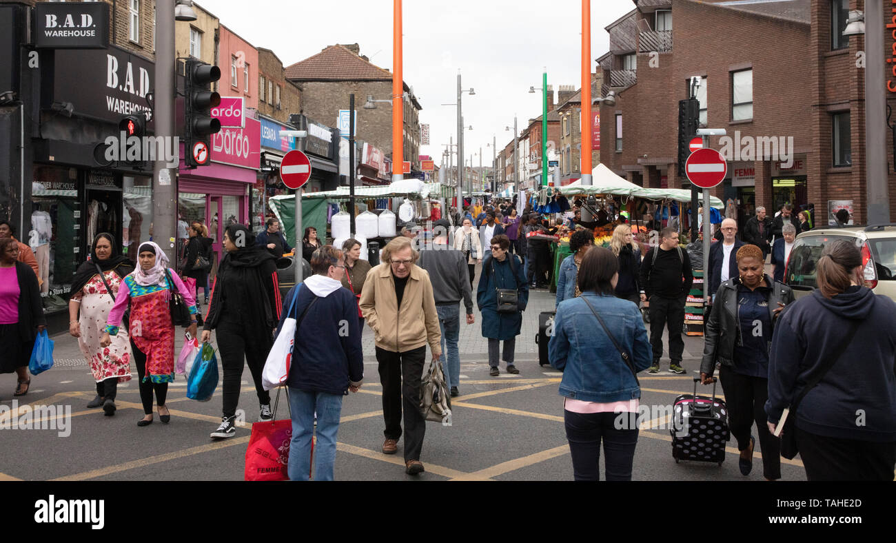 Walthamstow Street Market East London Stock Photo - Alamy
