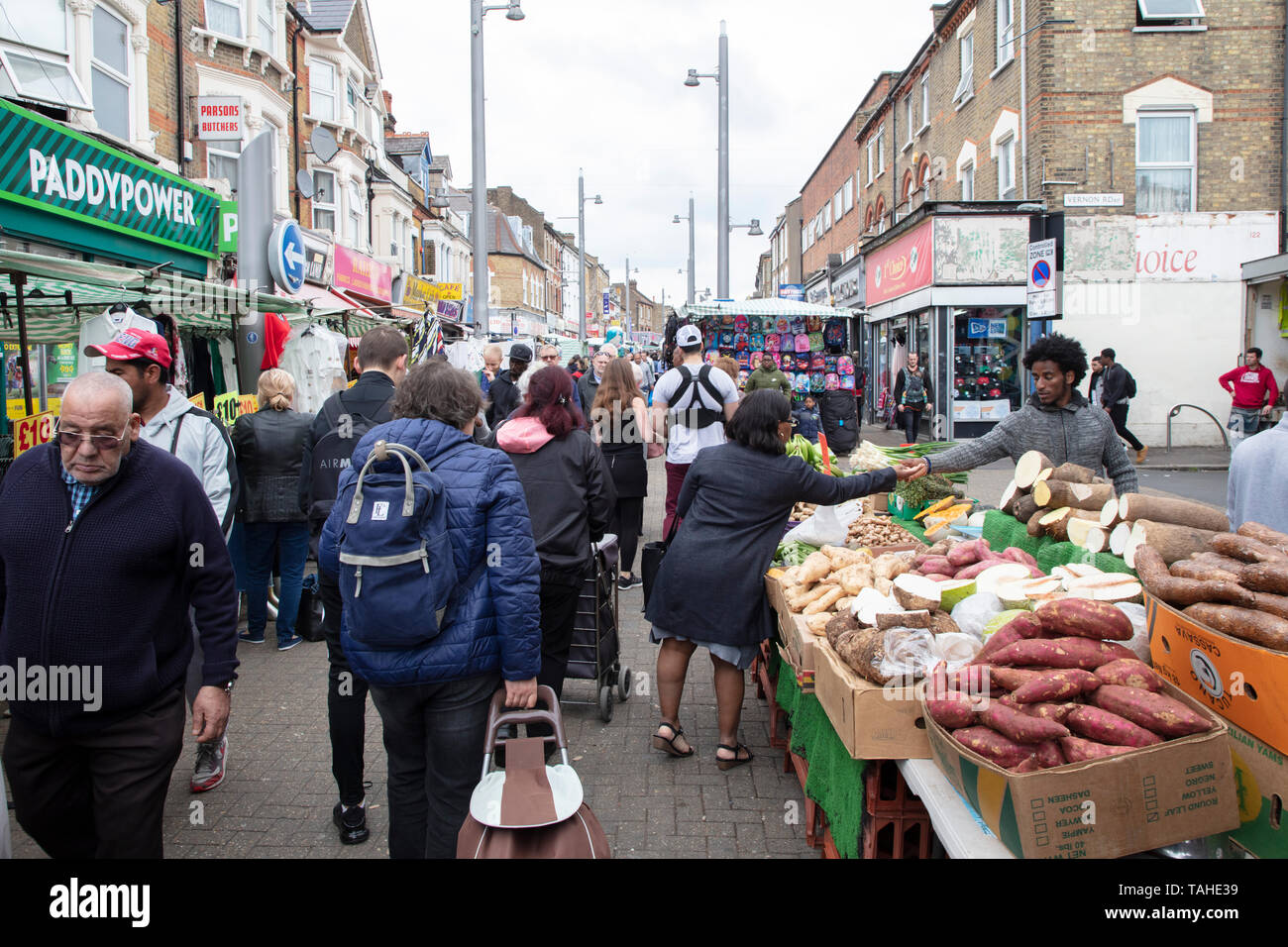 Walthamstow Street Market East London Stock Photo - Alamy