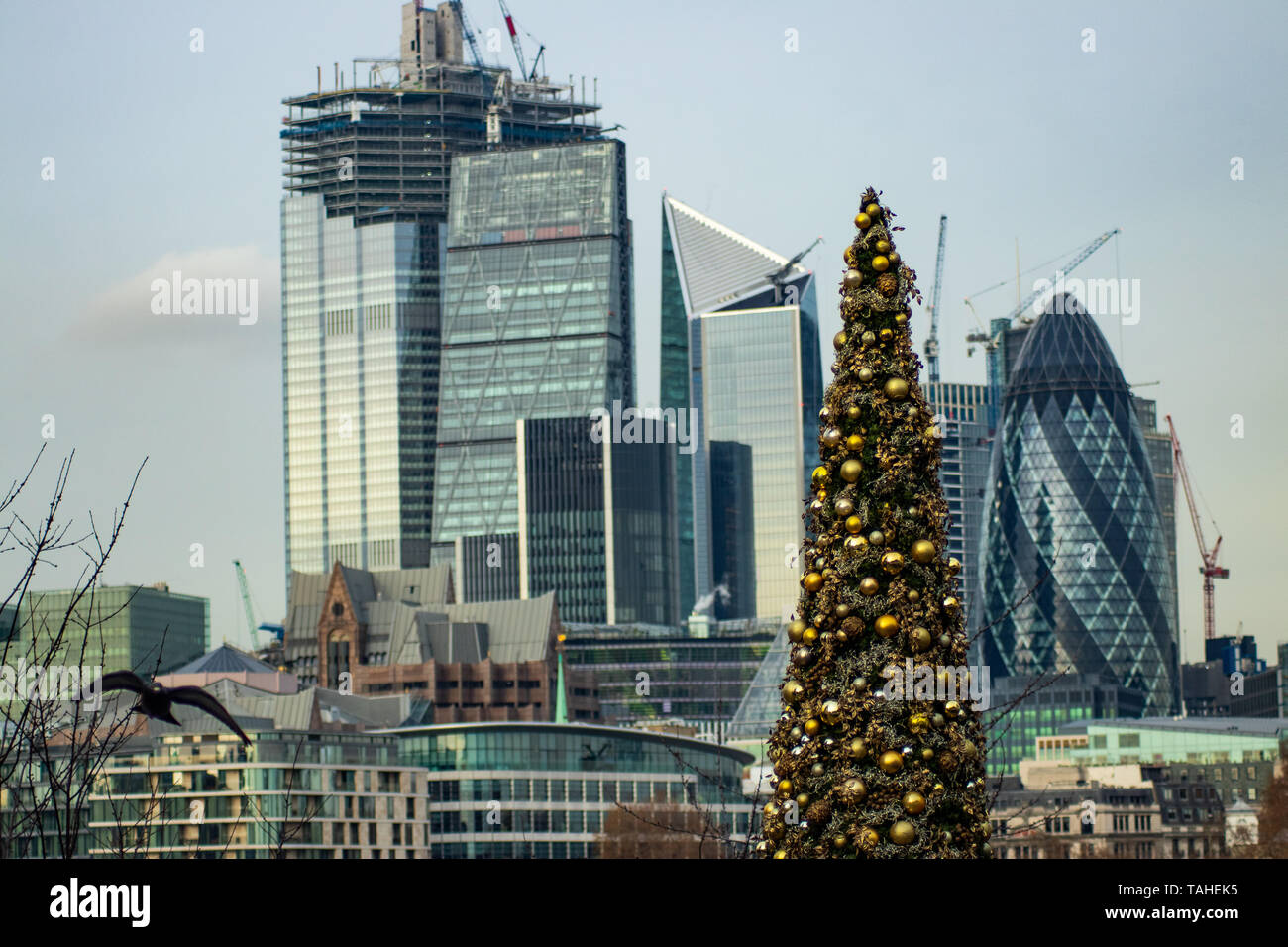 London City in December Stock Photo - Alamy