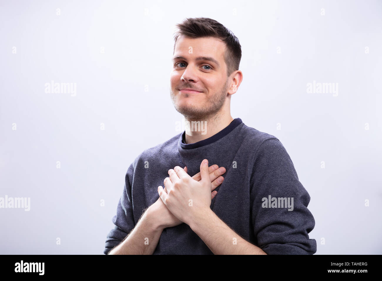 Blushing man hi-res stock photography and images - Alamy