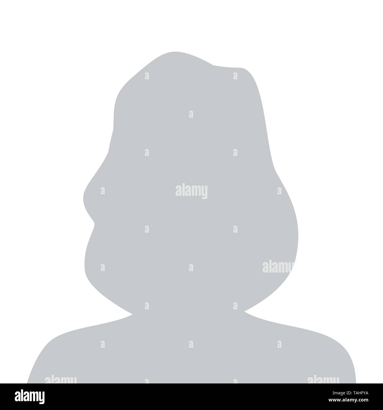 Person gray photo placeholder woman silhouette on white background ...