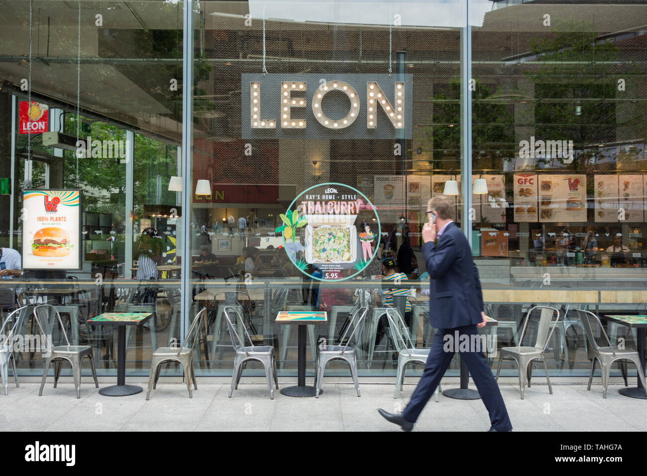 Leon fast food restaurant chain frontage, London, UK Stock Photo - Alamy