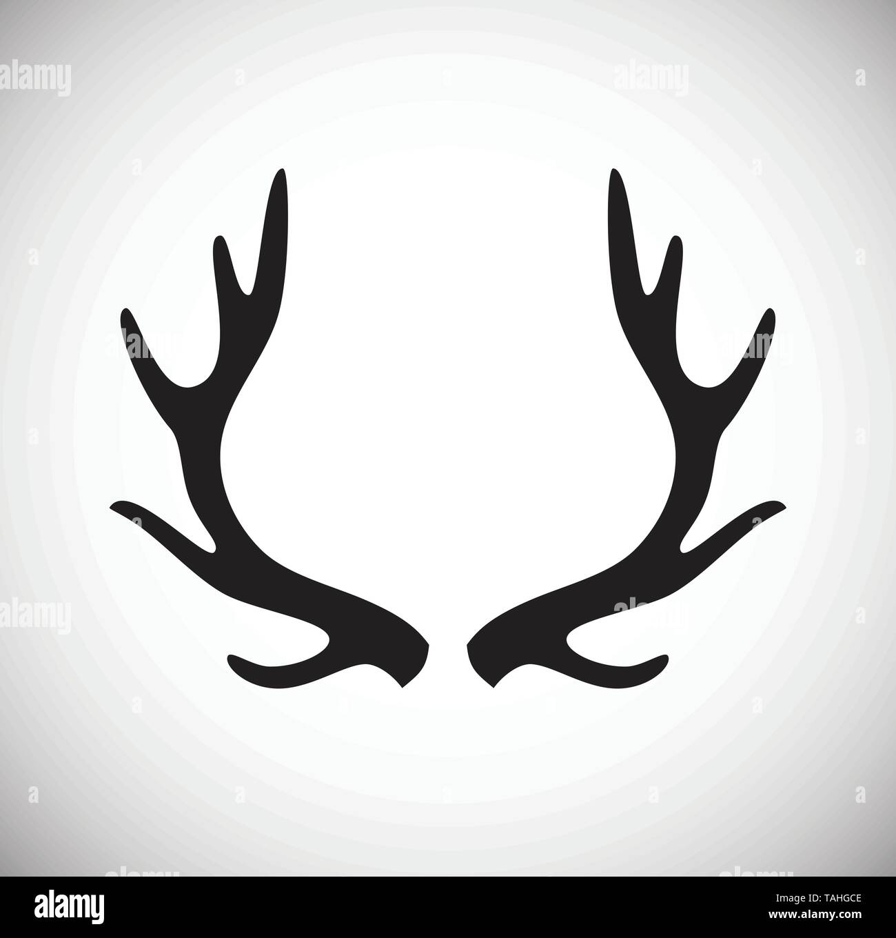 Animal Horn icon on background for graphic and web design. Simple ...