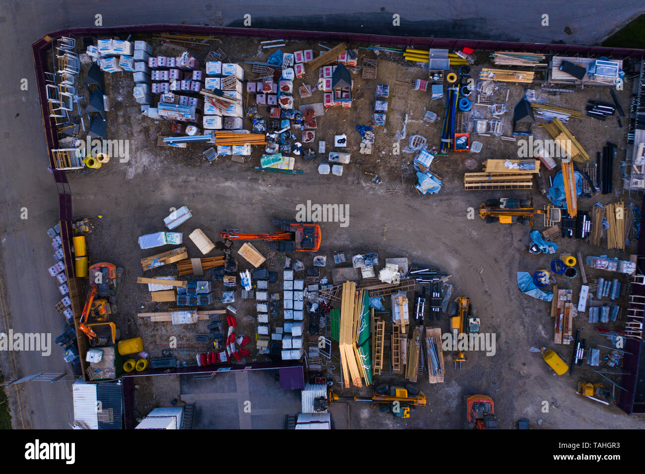 Birds eye view of the Avant building site 'Sorby Village' at Waverley ...
