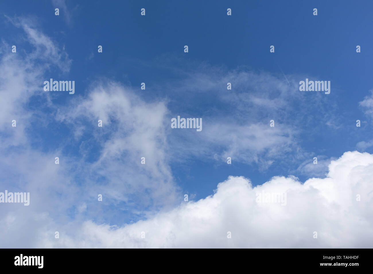 open blue cloud sky for background use Stock Photo - Alamy